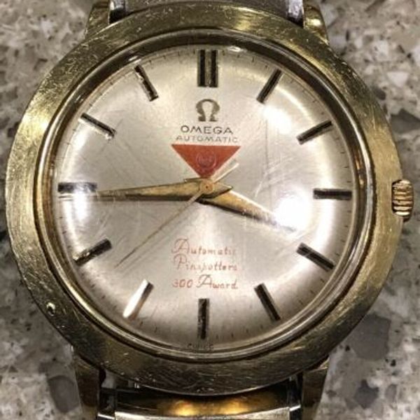 Vintage Omega Automatic AMF 10K Gold Filled 17 Jewels Pinspotters 300 ...