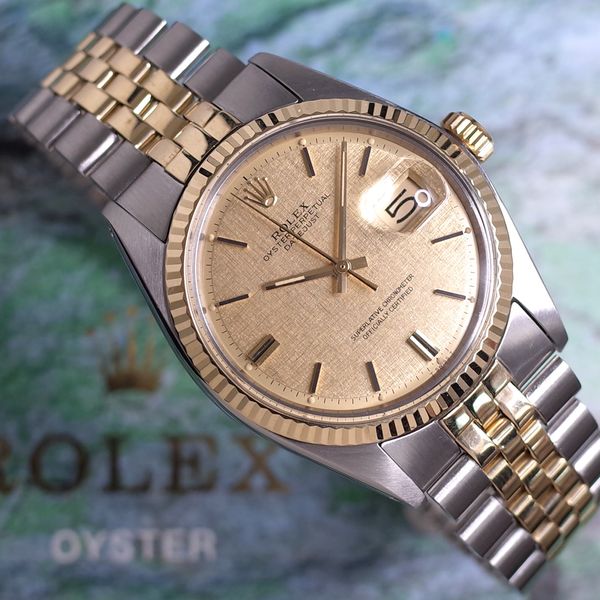 [1 year warranty] Rolex Ref.1601 OH finished 1971 made Datejust K14 ...