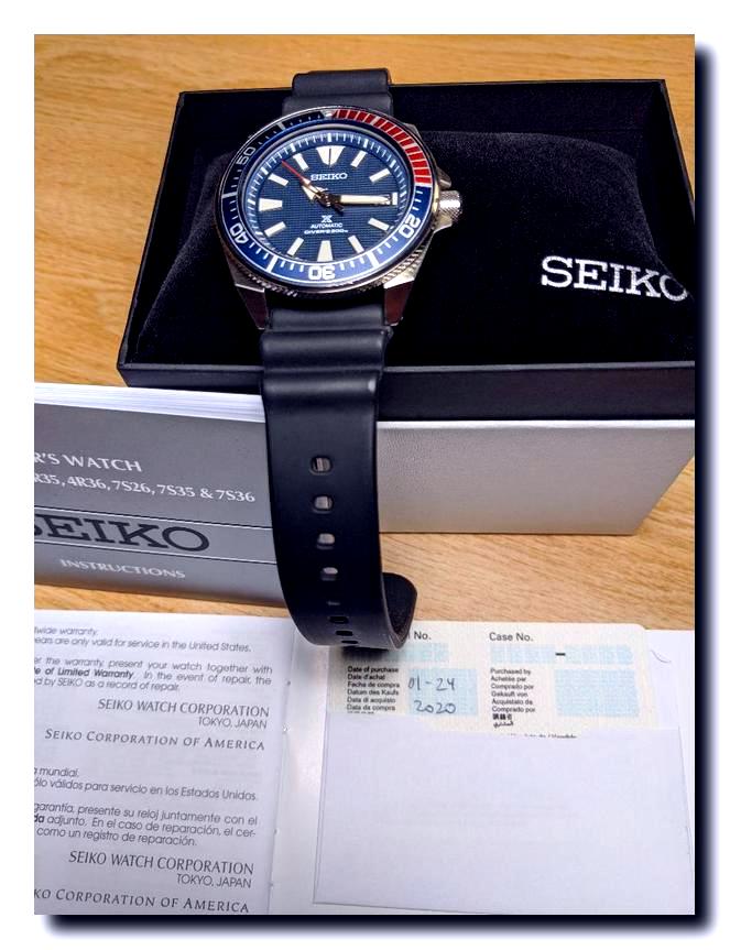 FS: Seiko Samurai Prospex Automatic Dive Watch SRPB53 - ESSENTIALLY NEW ...