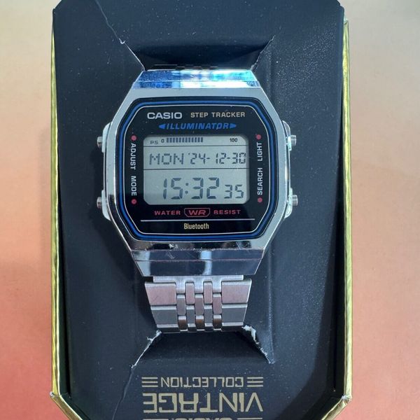 CASIO Vintage Collection ABL-100WE-1A Bluetooth Quartz Digital ...