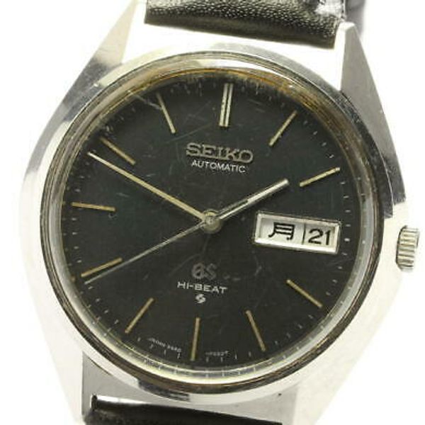 SEIKO Grand Seiko 5646-7010 Cal.5646A Day Date Navy Dial Automatic Men ...