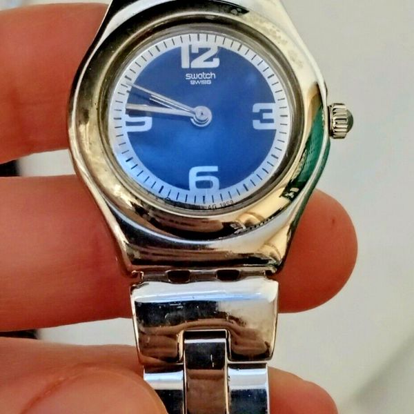 x2 Swatch Irony Stainless Steel Patented Water-Resistant SR626SW Wrist ...