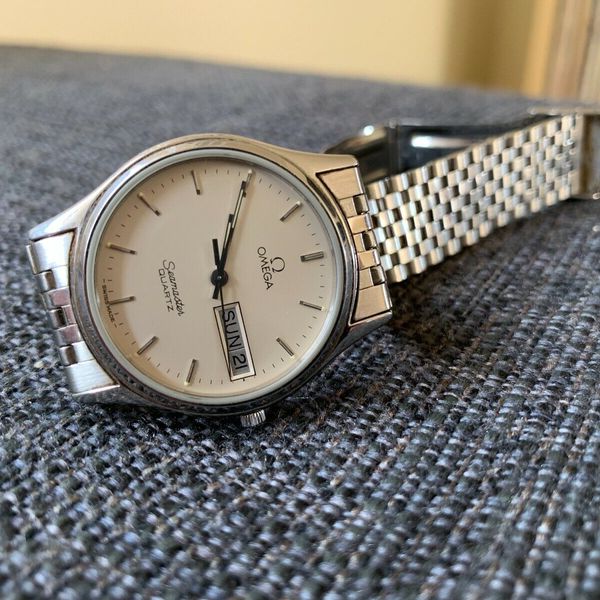 Omega 1437 Seamaster Quartz Stainless Steel Mid Size Day | WatchCharts
