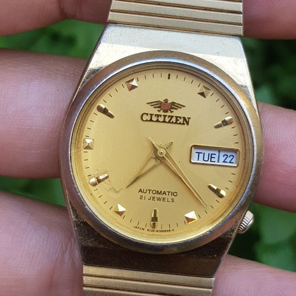 Vintage citizen Automatic 21 jewels Gold dial from Japan | WatchCharts Marketplace