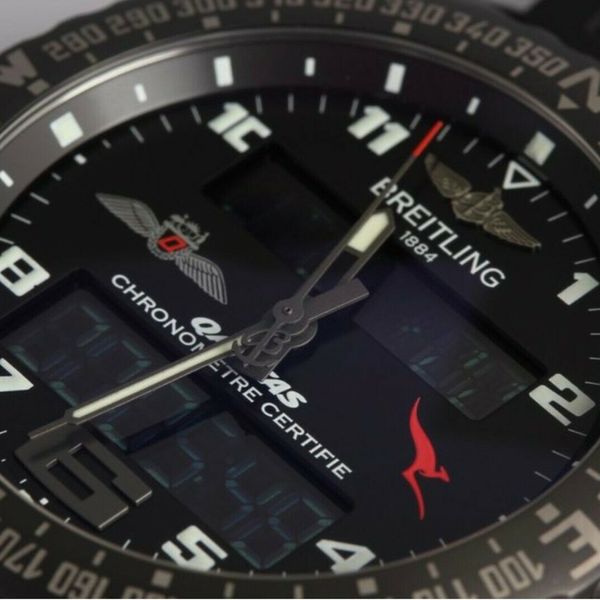 BREITLING COCKPIT B50 QANTAS AIRLINES 95TH ANNIVERSARY PILOT LIMITED ...