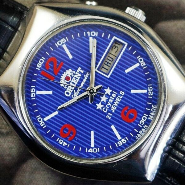 ORIENT 3 STAR CRYSTAL AUTOMATIC CAL.46943 MEN'S JAPAN VINTAGE USED ...