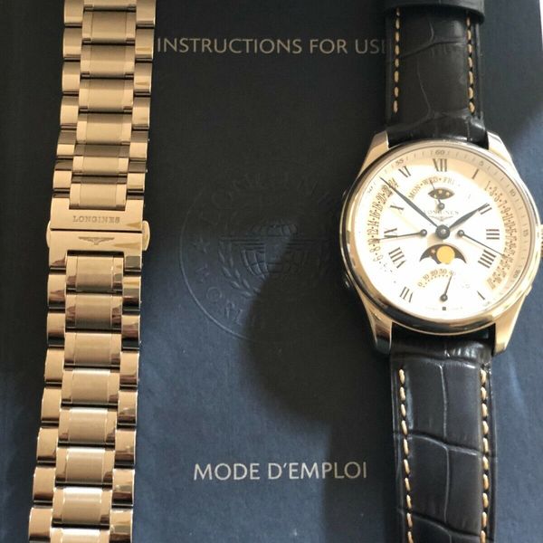 LONGINES Master Collection 44mm Automatic Men's Retrograde Moon Phase ...