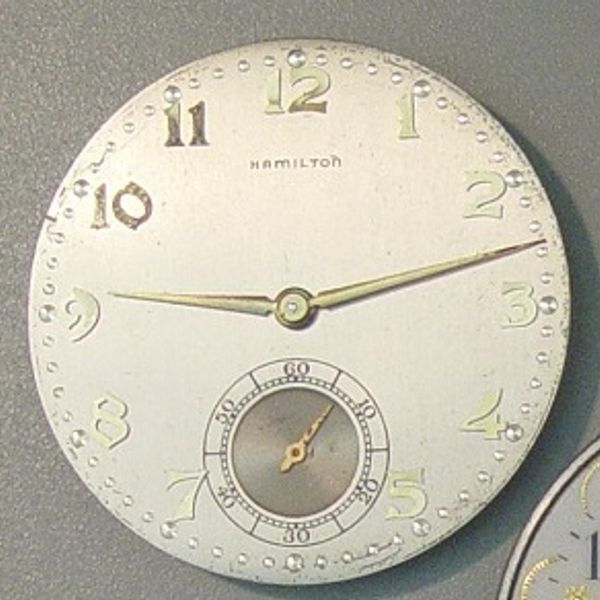 (SOLD) Vintage Pocket watch movements, Hamilton 917 and 1910 Elgin with ...