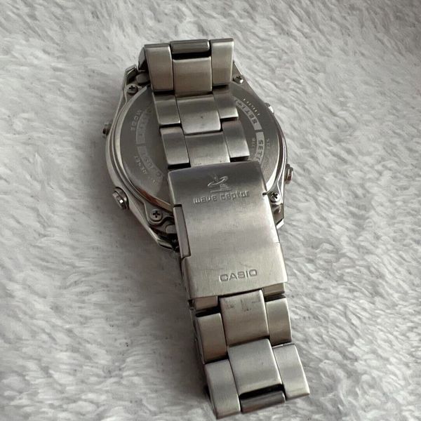 CASIO WVQ-500DJ Wave Ceptor Solar Radio Anadigi Chronograph Quartz ...
