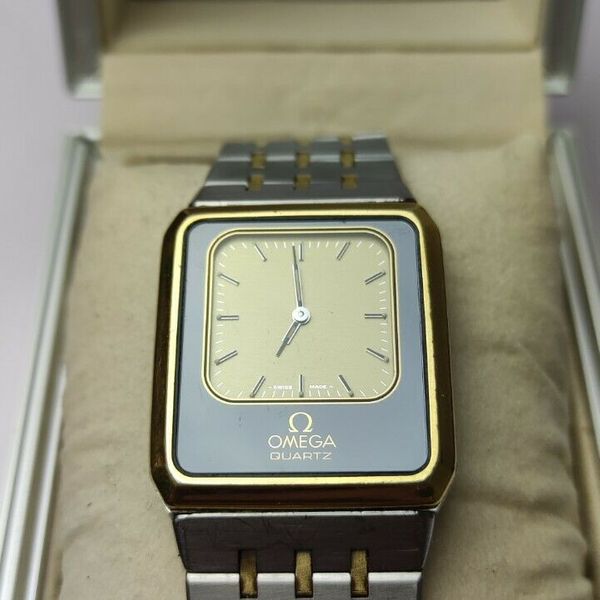 Vintage OMEGA EQUINOXE Reverso 24k Gold Digital Analog 1981 ...