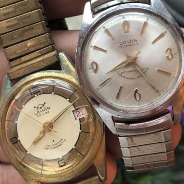 Louis 17 Jewels Men's Watch with Lamar De Luxe Calendar Antimagnetic ...