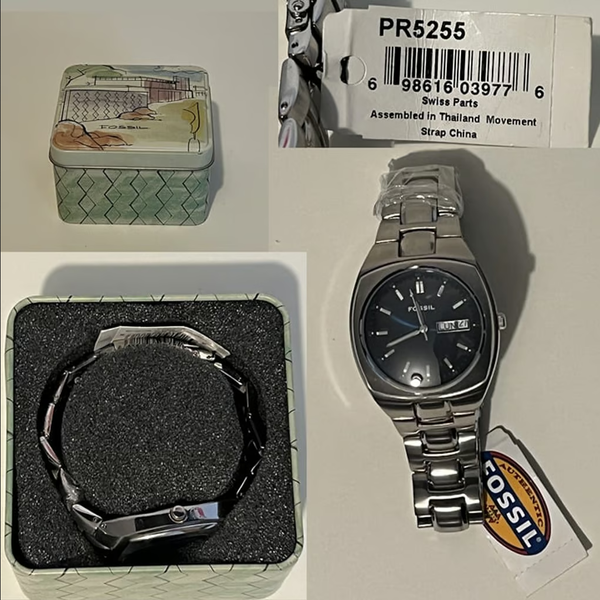 vintage Fossil PR-5255 Stainless steel brand new | WatchCharts Marketplace