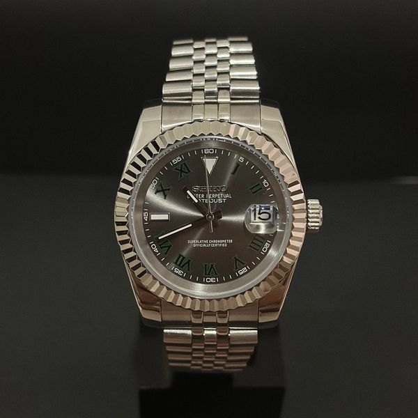 (PREMIUM) Custom Seiko Datejust “Wimbledon” Mod | WatchCharts Marketplace