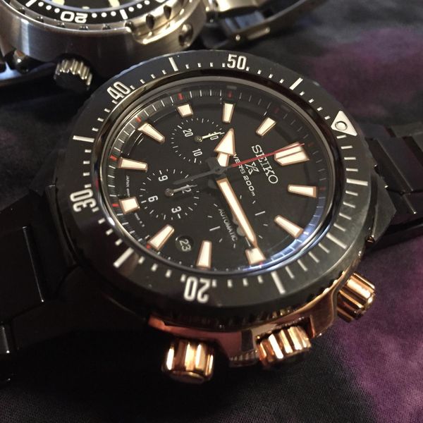 [WTS] Seiko Transocean Automatic Column Wheel Chronograph Diver, PVD on ...