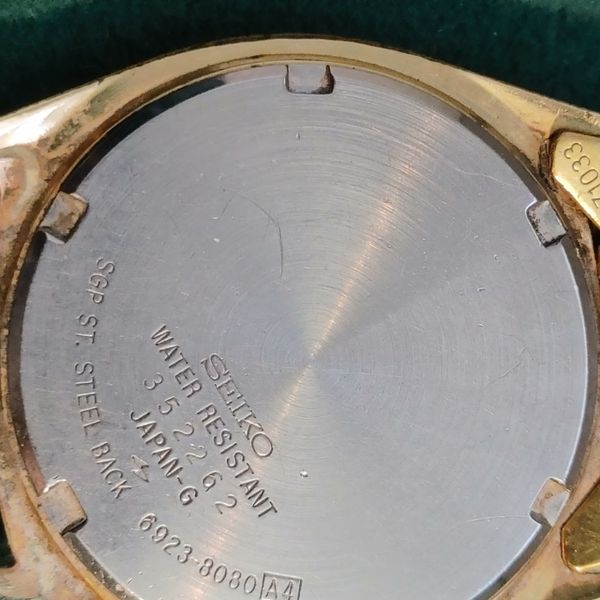 Gold Seiko Menâ s Watch Fluted Bezel, 6923-8080 Untested | WatchCharts ...
