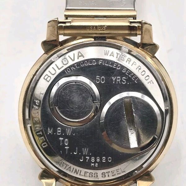 Nice Bulova Accutron Tuning Fork Dress Watch M8 Mens Wristwatch 10K GF ...
