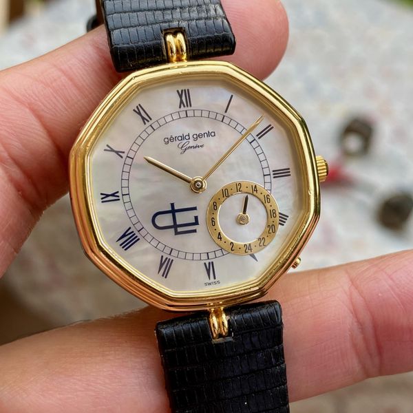 [WTS] Gerald Genta. Solid Gold. Octo. Mother of pearl dial. Automatic ...