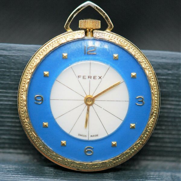 Vintage Ferex Ladies Mechanical Pendant Fob Wrist Watch Working ...