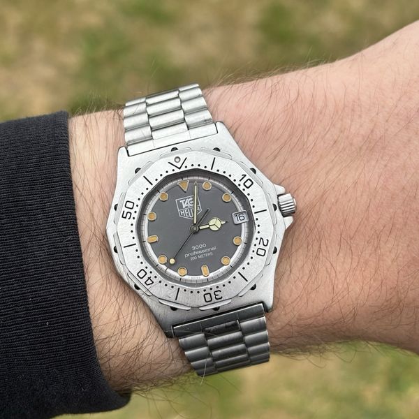 Tag Heuer Professional 3000 932.606 Full Size Model Grey Dial Quartz ...