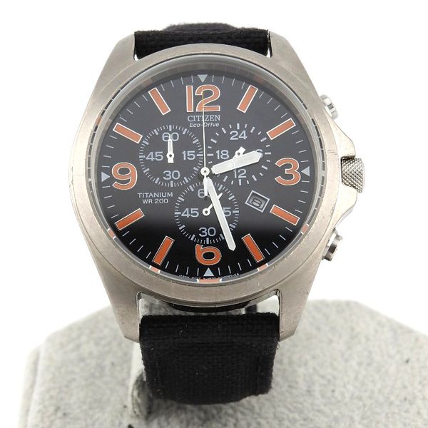 Citizen Eco-Drive WR200 Titanium Chronograph Watch H500-K006937 ...