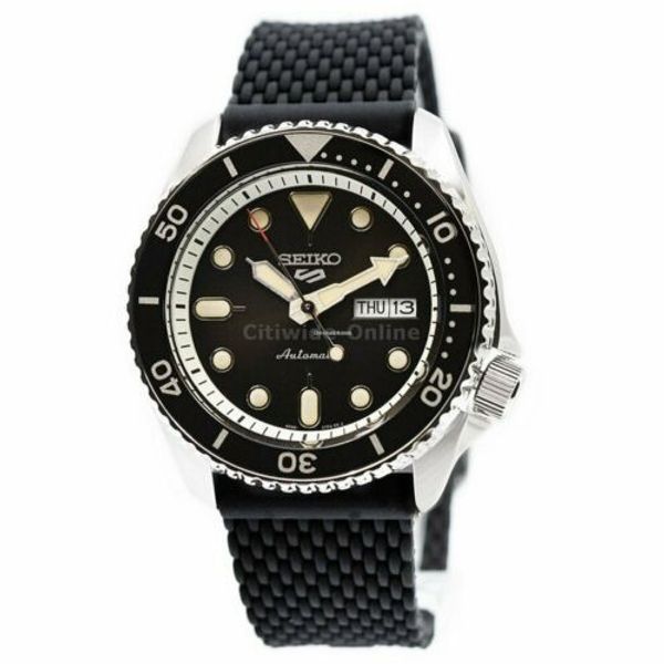 Seiko 5 Sports Black Automatic Men Watch SRPD73K2+International ...