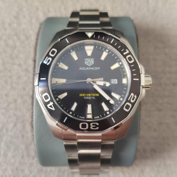 TAG Heuer Aquaracer Black Dial WAY101A Quartz From Japan | WatchCharts ...
