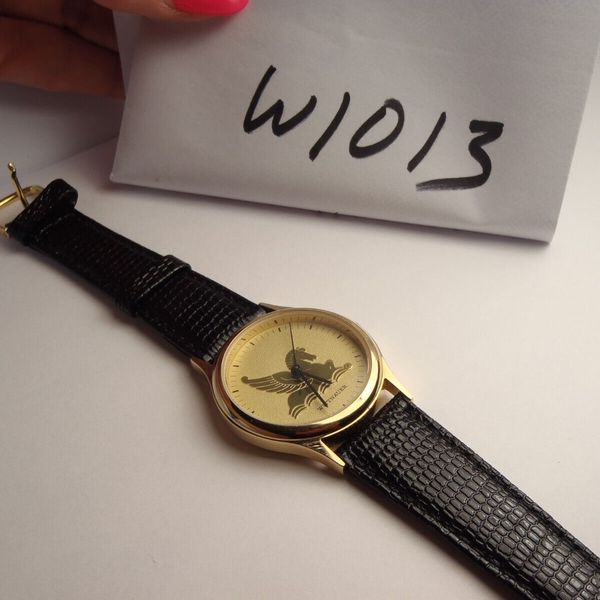 Vintage Wittnauer Pegasus 34mm Watch Unisex Adult Gold Tone Runs ...