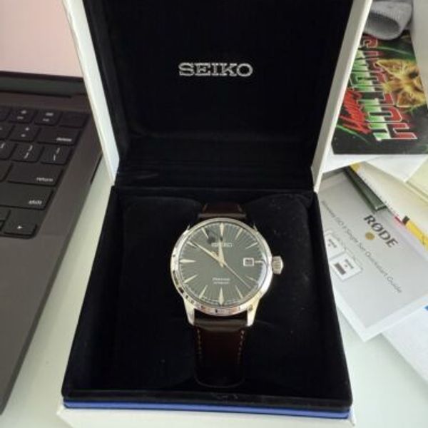 Seiko Presage Black/Green Men's Watch - SRPD37 | WatchCharts Marketplace