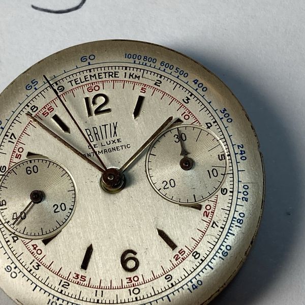 Vintage Britix Venus 150 Chronograph Watch. Movement & Dial Fits ...