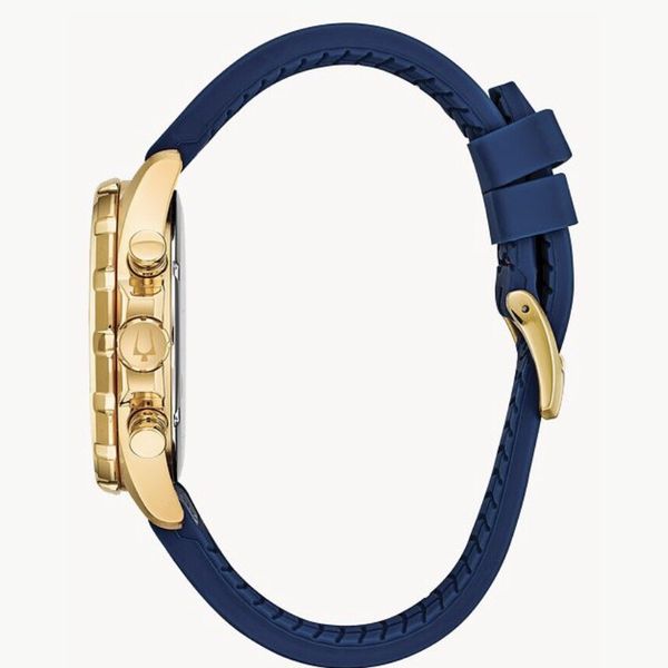 Bulova Marine Star Chronograph Blue Dial Men's Watch 97B168 ...