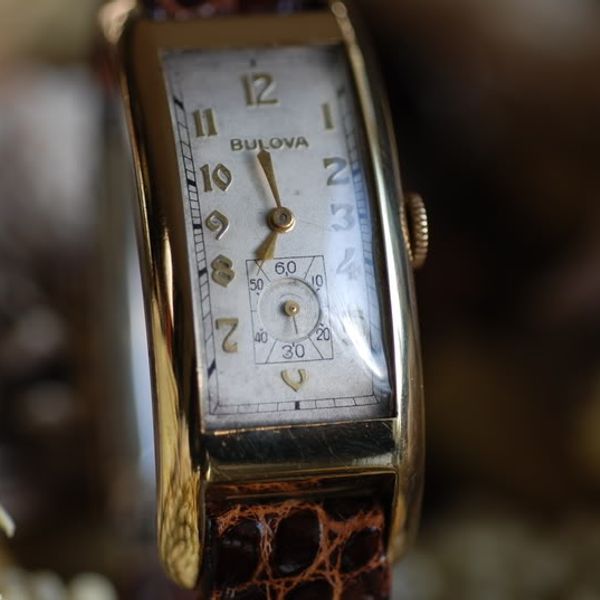 FS: Vintage Bulova gold curved 'Drivers' Watch 'Rare' | WatchCharts