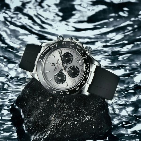 PAGANI DESIGN PD-1664 Meca Quartz VK64 Chronograph Fast USA shipping ...