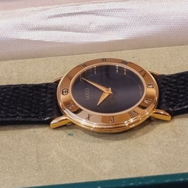Vintage Gucci 3000L Luxury Black Dial In Very GoodCondition + Box New ...