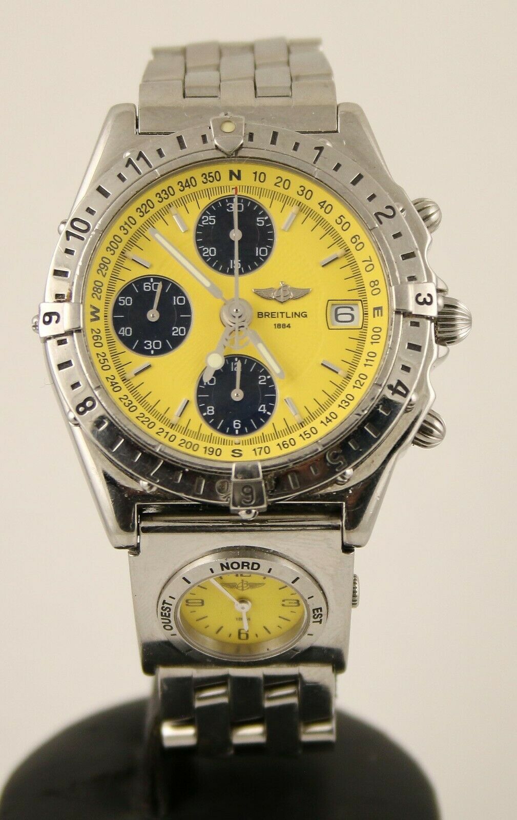 AUTHENTIC! Breitling Chronomat Longitude with UTC Module Stainless ...