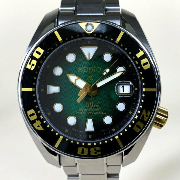 Seiko Prospex Green Sumo 50th Anniversary Ltd Ed Thailand Only Watch ...