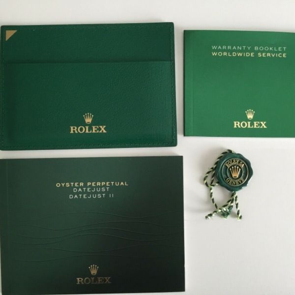 ROLEX DATEJUST II BOOKLET SET WITH TAGS 100% AUTHENTIC | WatchCharts ...