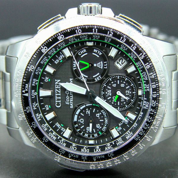Citizen Promaster Navihawk GPS Chrono Stainless Steel Watch CC9030-51E ...