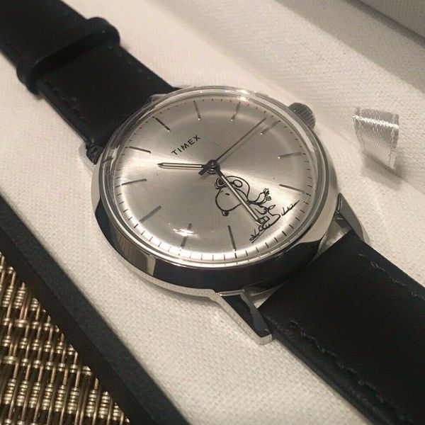 TIMEX x PEANUTS Marlin Automatic Watch - Snoopy - 40mm - TW2R94800 ...