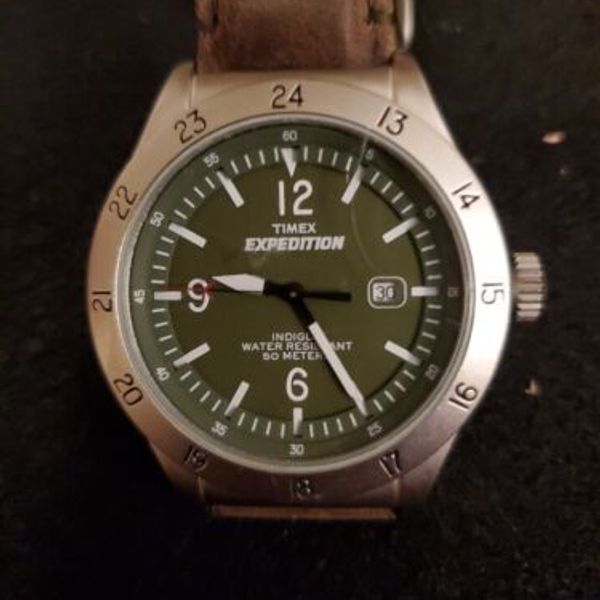 Timex Indiglo Watch Pilot Flieger T 49935 | WatchCharts Marketplace