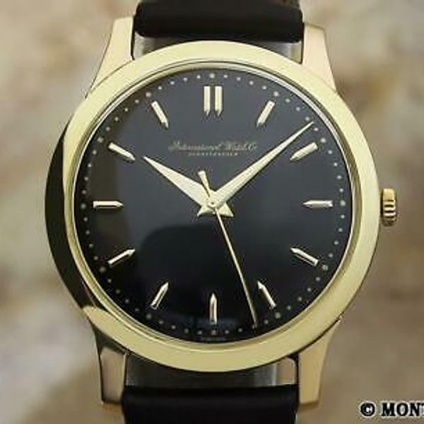 IWC International Watch Co Swiss 18k Gold Calibre 89 Vintage 1960s ...