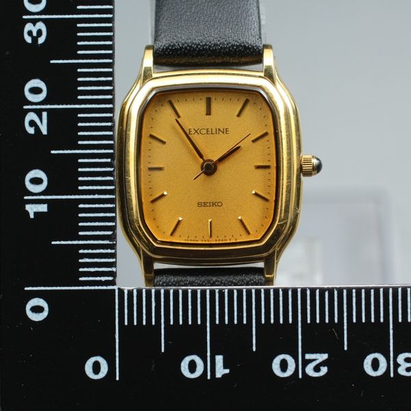 [Exc+5] SEIKO EXCELINE 7321-6860 Gold Dial SGP30 Quartz Ladies Watch ...