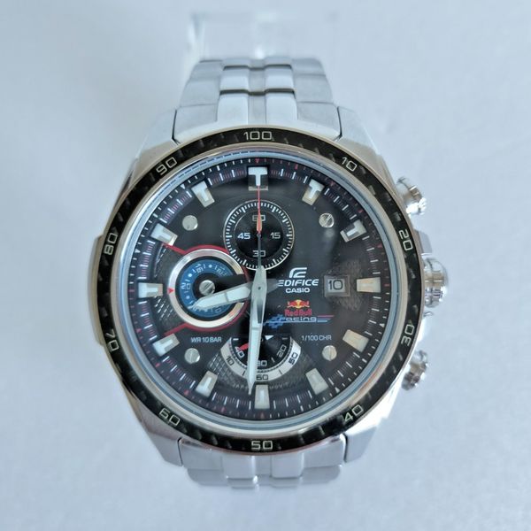 CASIO Edifice Red Bull Racing Watch Rare Limited w/ Box EF-565RB-1AVDR ...