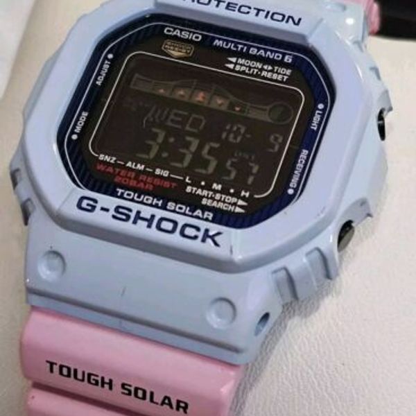 CASIO G-Shock 3222 Tough Solar Multi Band 6 MOON Tide GWX-5600C Mens ...