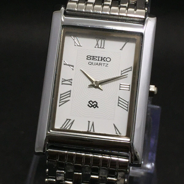 Seiko Quartz Slim Men's Japanese Wrist Watch Roman Number Dial S S ...
