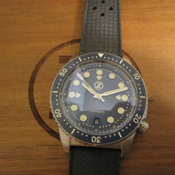 Zelos Mako Blue 40mm Automatic Diver Watch 300m Swiss Sellita SW200 ...
