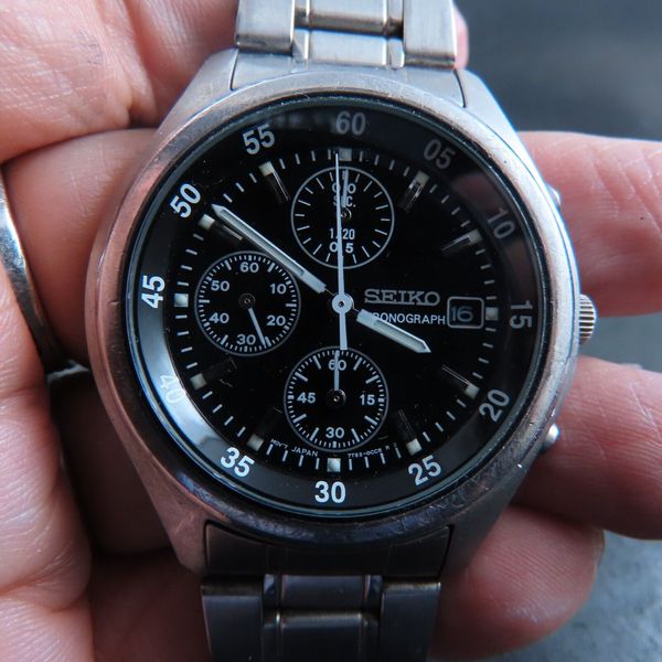 7T92 Japan Seiko Chronograph Quartz Men Watch | WatchCharts Marketplace