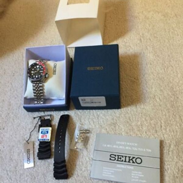 Seiko SKX009J Made In Japan Jubilee & Rubber Straps Box Manual Tags ...