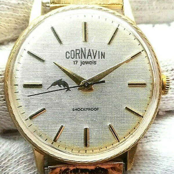 CORNAVIN OLD 1970"S Mechanical Gold Plated WRIST Watch MADE IN USSR ...