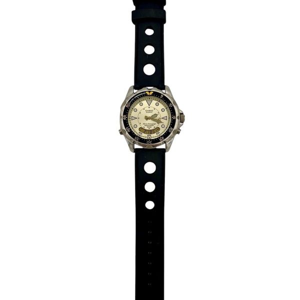 Vintage Casio "Arnie Smile" AD-520 388 Alarm Chronograph Watch Great ...