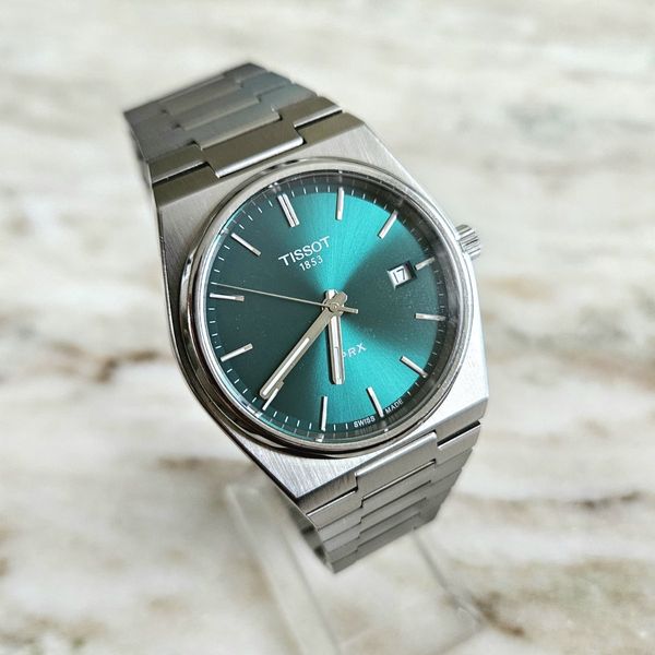 Tissot PRX Green Dial Quartz Mens Watch 40mm Full Set | WatchCharts ...